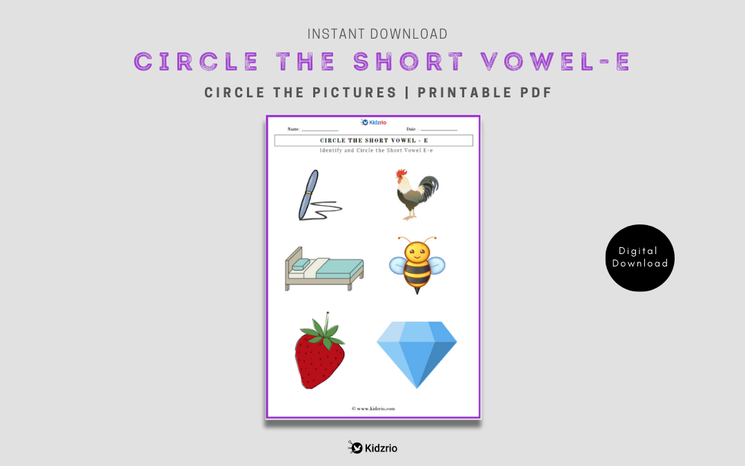Circle the Short vowel E